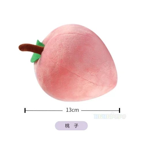 10-20cm Fruit Simulation Plush Toys Apple Slice Watermelon Pineapple ...