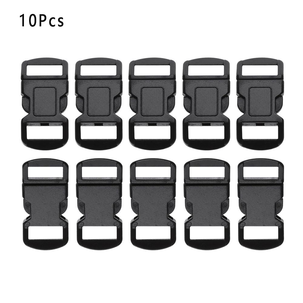 10/20pcs 10mm Hardware Dual Adjustable Backpack Belt Parts Plastic ...
