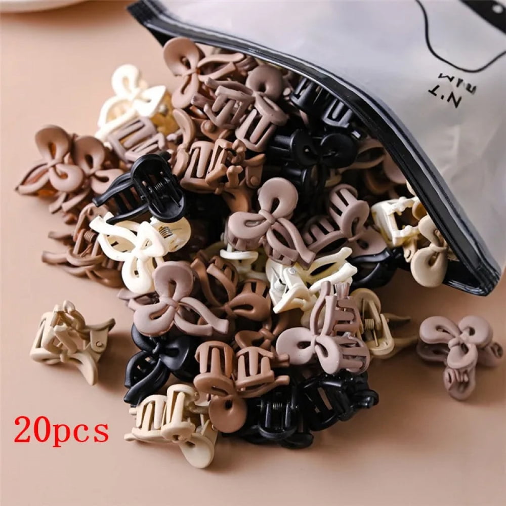 10/20pcs Beige Mixed Pack Small Clips, Cute Girl Accessories - Perfect ...