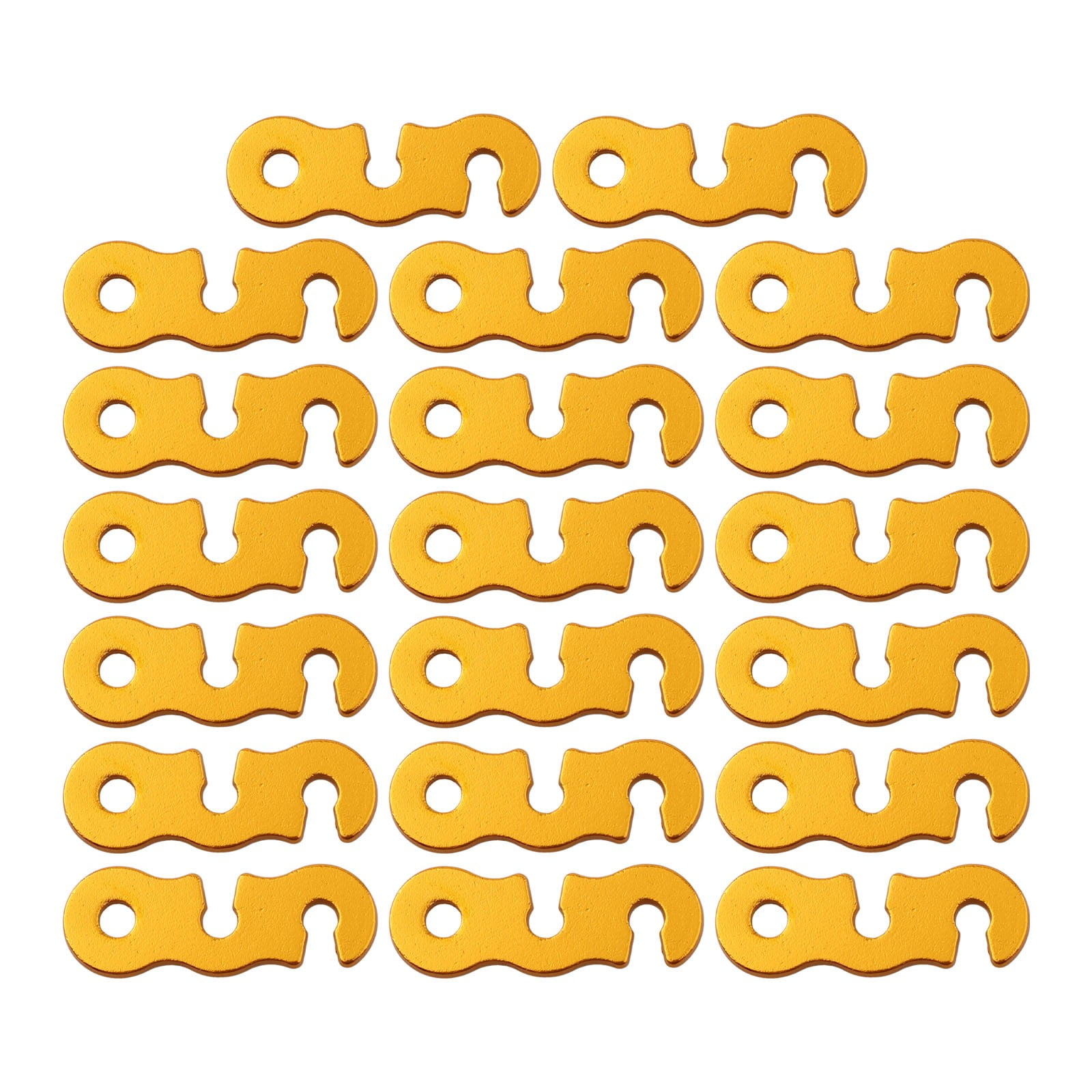 10/20pcs Camping Tent Wind Rope Buckle Aluminum Alloy S-Shaped Open ...