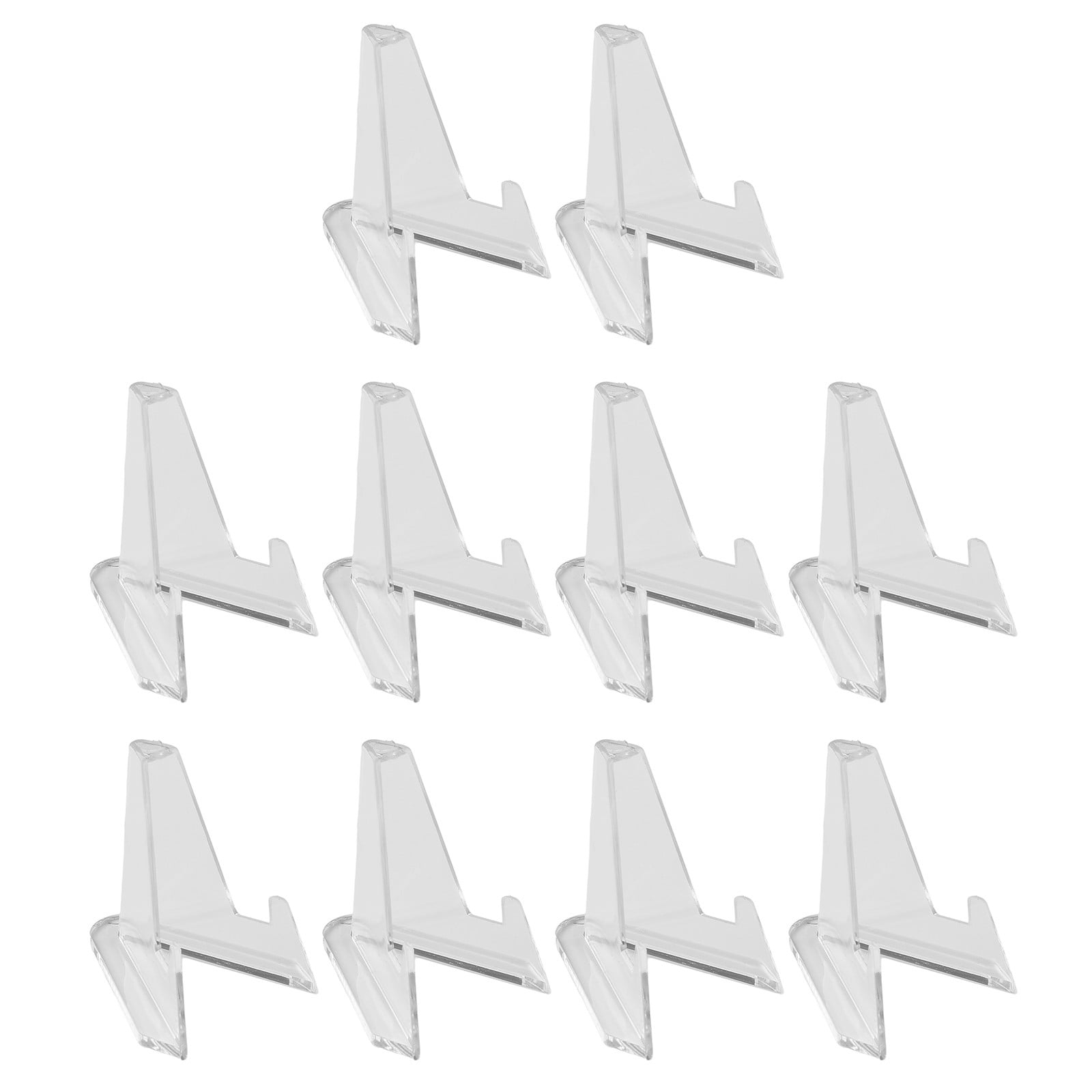 10/20pcs Clear Acrylic Coin Display Stand Holder Small Easel Rack Card ...