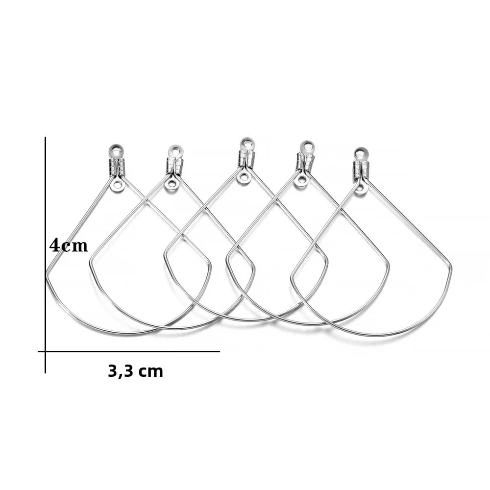 10-20pcs Colgantes De Acero Inoxidable Dorado Para Joyería DIY Forma ...