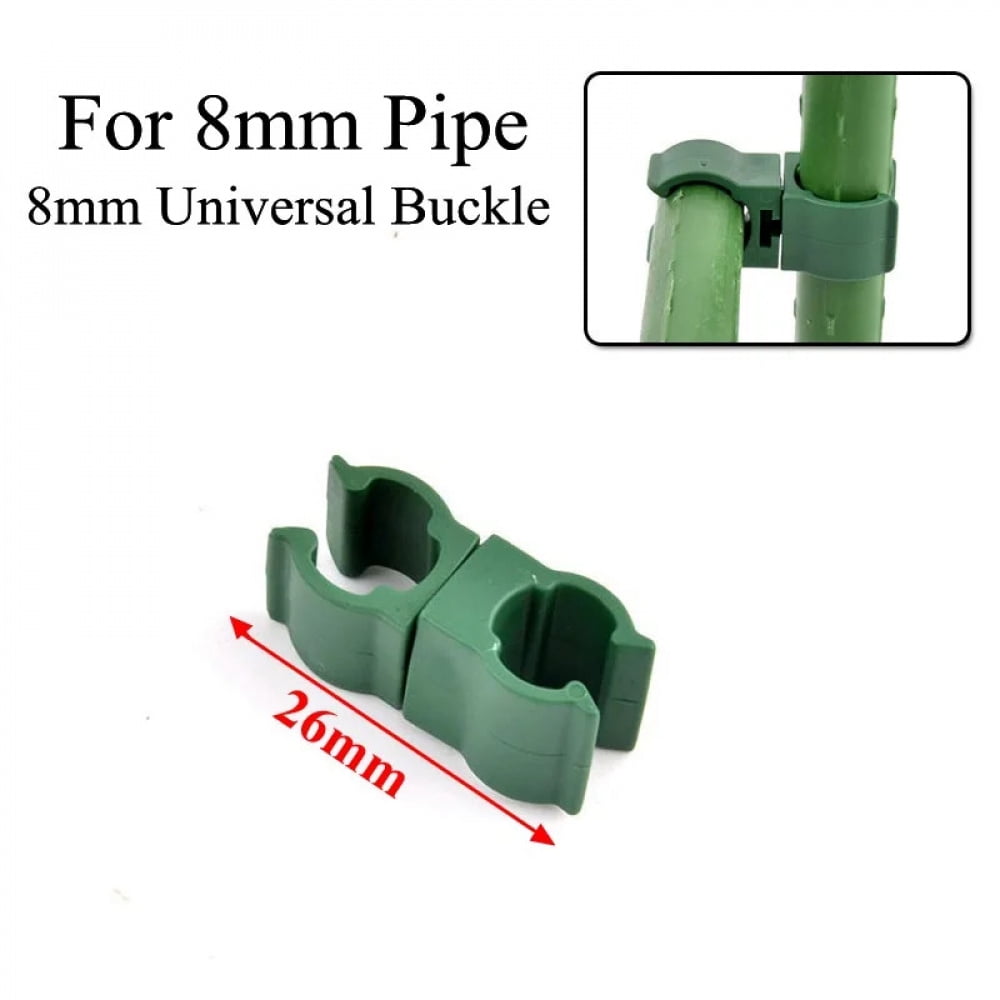 10/20pcs Garden Cross Clip Plastic Fastener ,8/11/16/20mm Plant Support ...