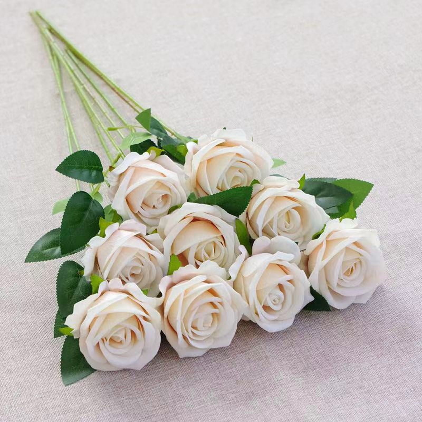 10/20pcs Roses Artificial Flowers Rose Flower Branch Artificial Red ...