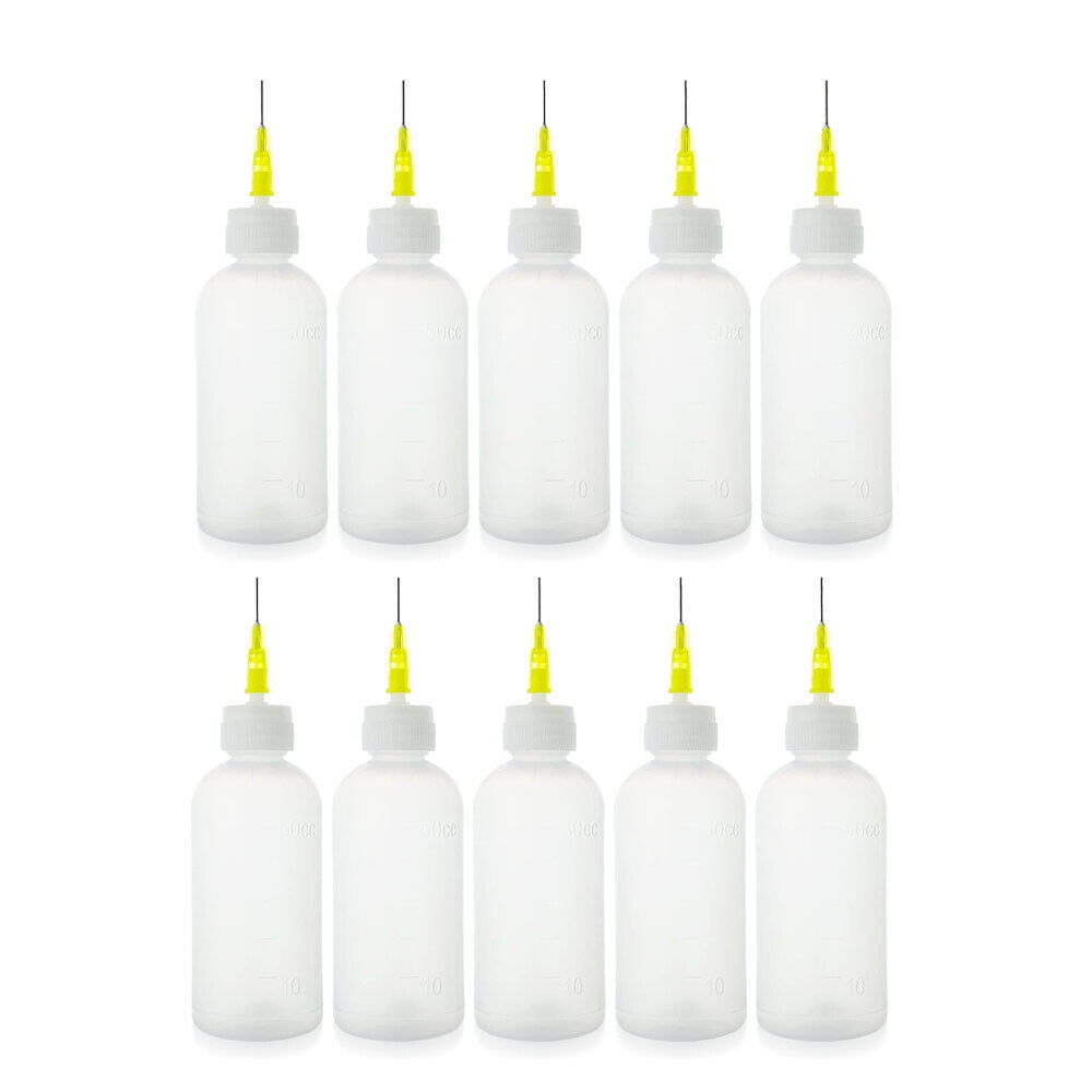 10/20xNeedle Tip Bottles 30/50ml Set Squeeze Plastic Bottles Oil Liquid ...