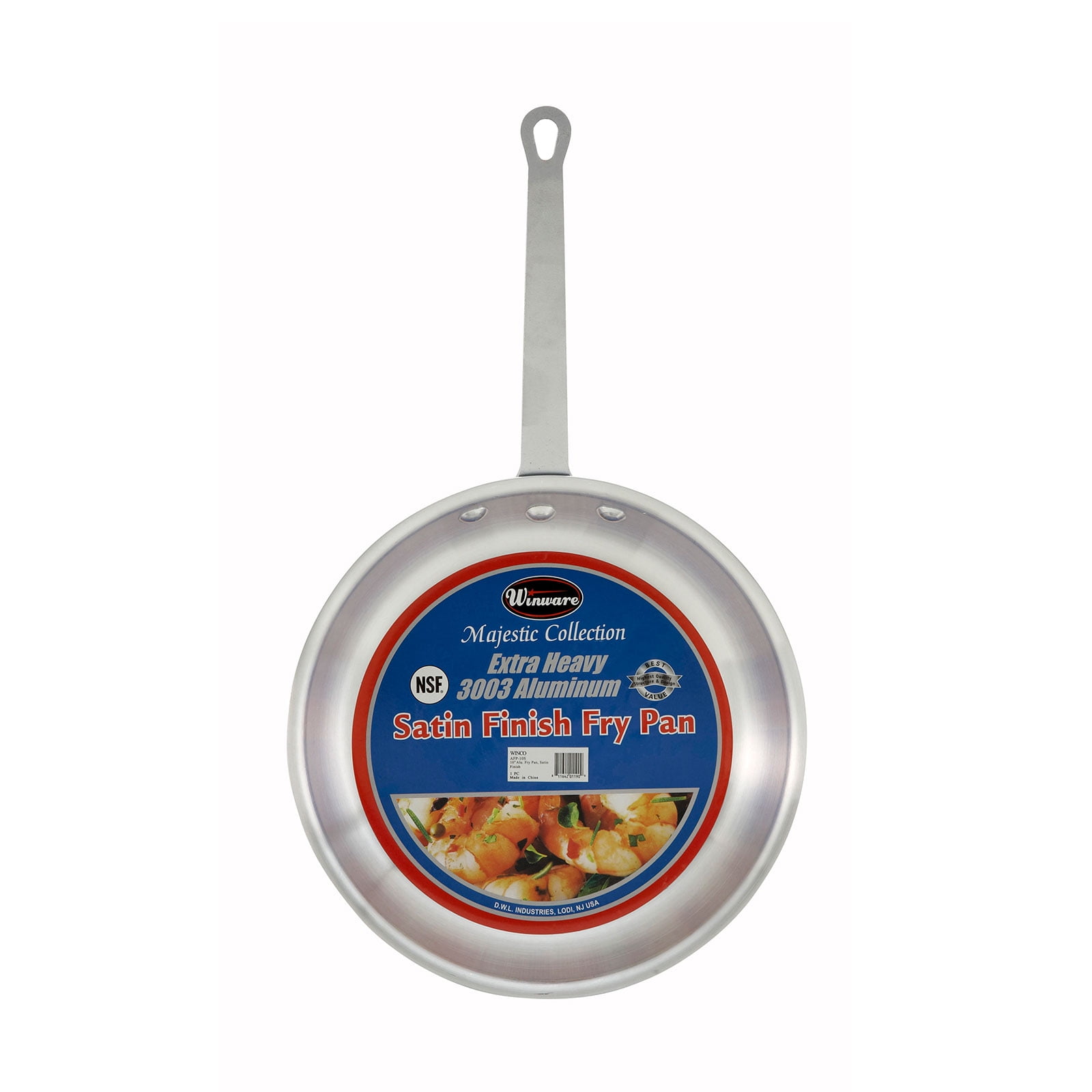 Winco - AFP-10S - 10 in Aluminum Fry Pan - Walmart.com