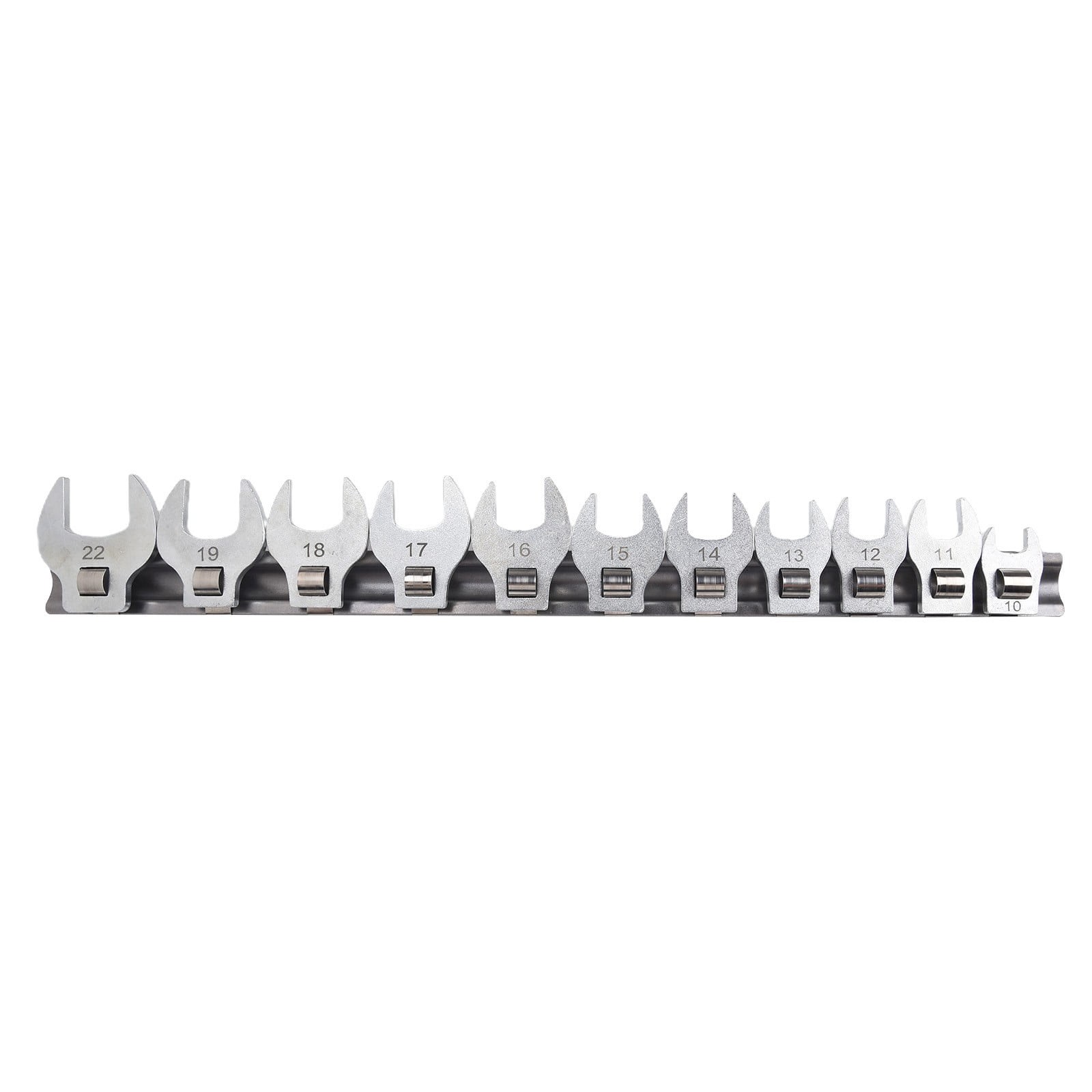 10-22mm Metric Crow Foot Open End Wrench Keys Set 3/8 Inch Drive Wrench ...