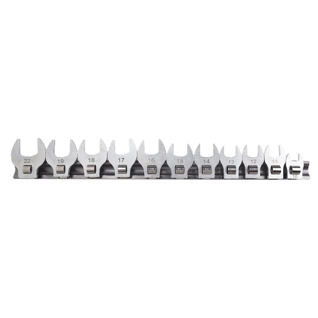 10-22mm Metric Crow Foot Open End Wrench Keys Set 3/8 Inch Drive Wrench ...