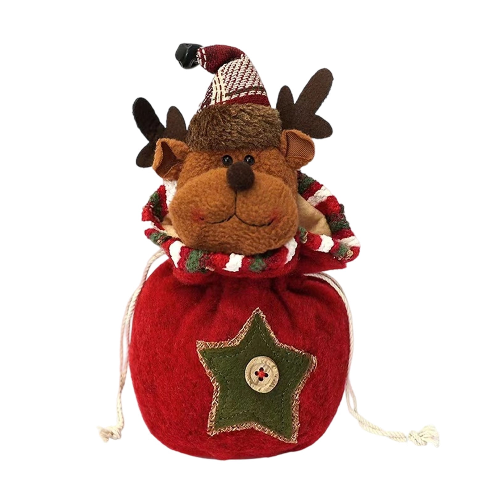 10.23 " Christmas Gift Bags for Adults and Kids Christmas Fabric Bags ...