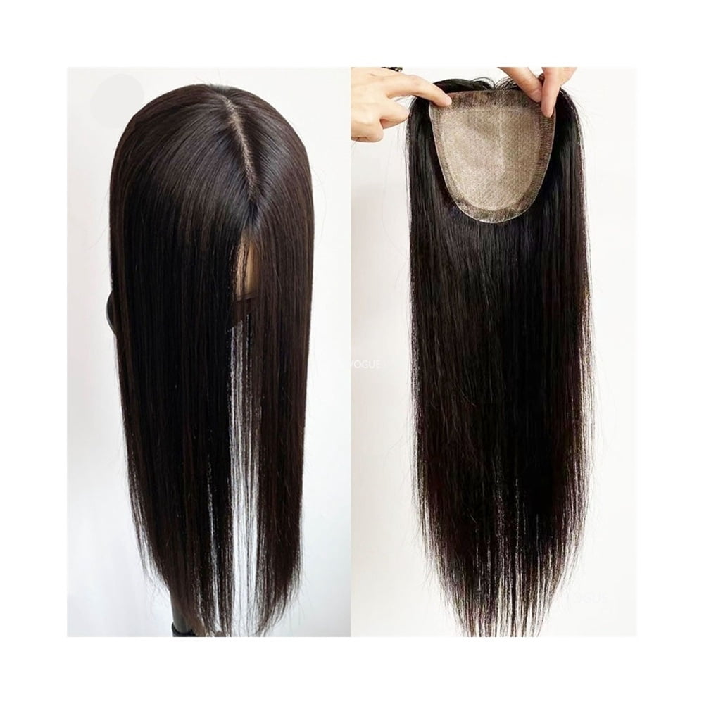 10-24 Inch Long European Virgin Human Hair Topper 12×13 CM Silk Top ...