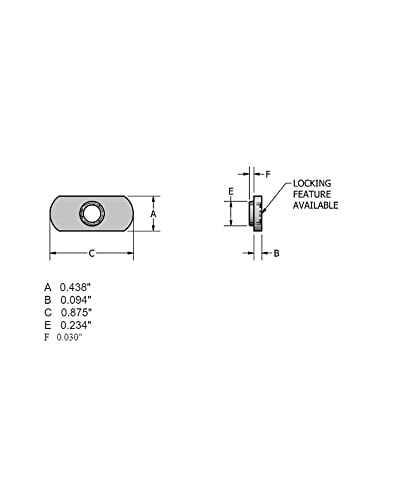 10-24 Spot Weld Nuts - Double Tab - Center Hole Design Spot Weld Nut ...