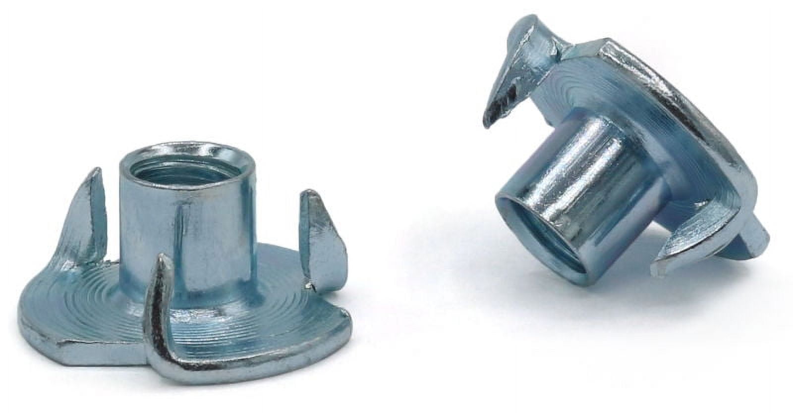 10-24 X 1/4" 3 Prong Tee Nuts / Steel / Zinc - 2000 Piece Carton ...