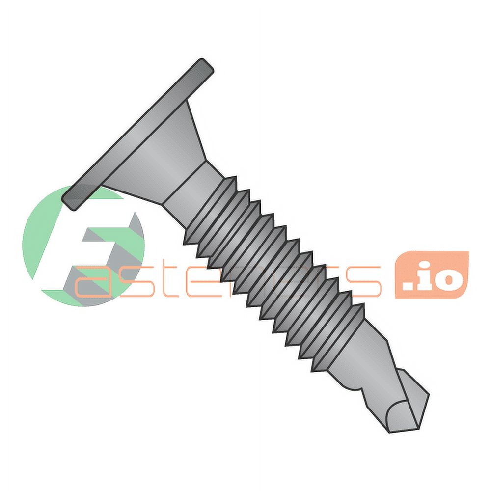10-24 x 1 1/2" Self-Drilling Screws / Phillips / Wafer Head / Steel ...