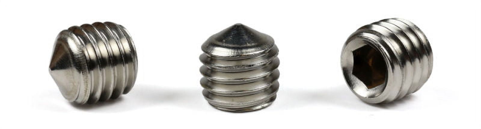 10-24 x 1/2" Cone Point Socket Set Screws / 18-8 Stainless Steel - 2500 ...