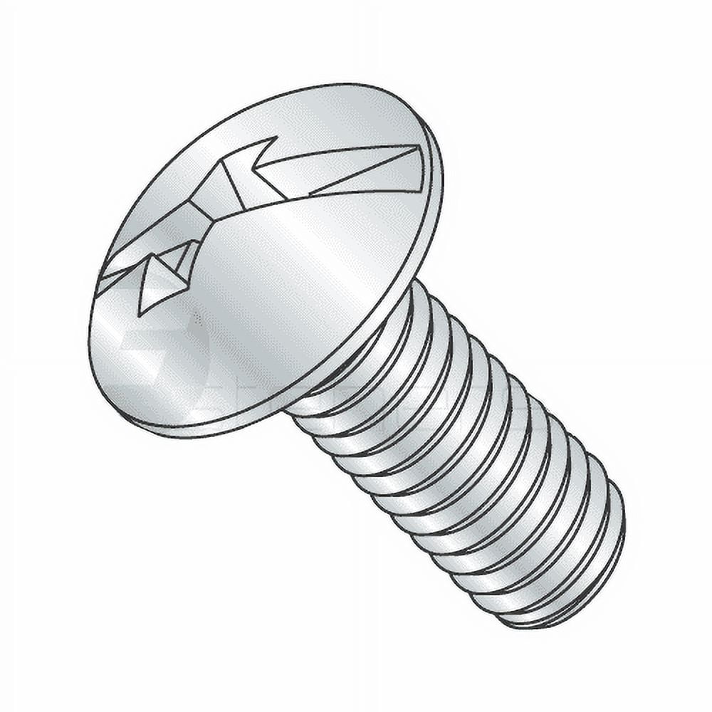 10-24 x 1/2" Machine Screws / Combo / Truss Head / Steel / Zinc Plating ...