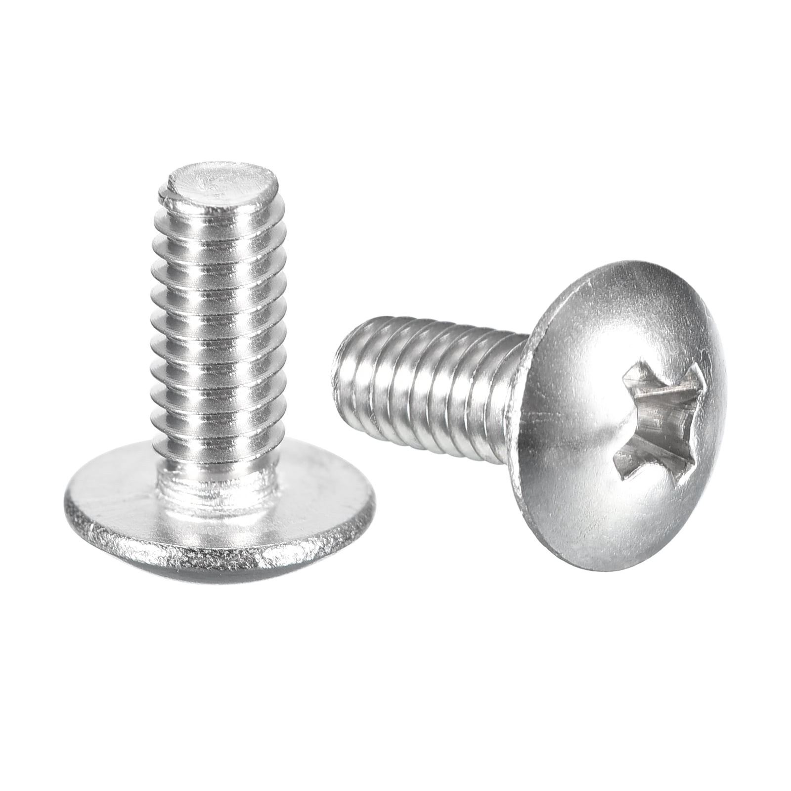 #10-24 x 1/2" Truss Head Phillips Machine Screws, Full Thread, 304 ...