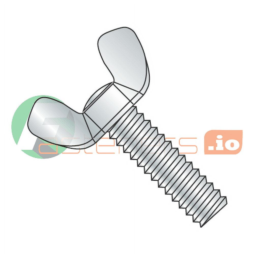 10 24 X 1 2 Type A Cold Forged Wing Screws Steel Zinc Quantity