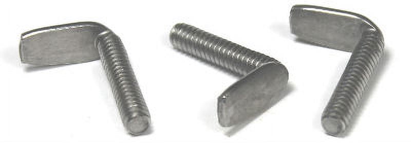 10-24 x 1/2" Weld Screws / L-Shaped 90 Deg. Spade / Steel / Plain ...