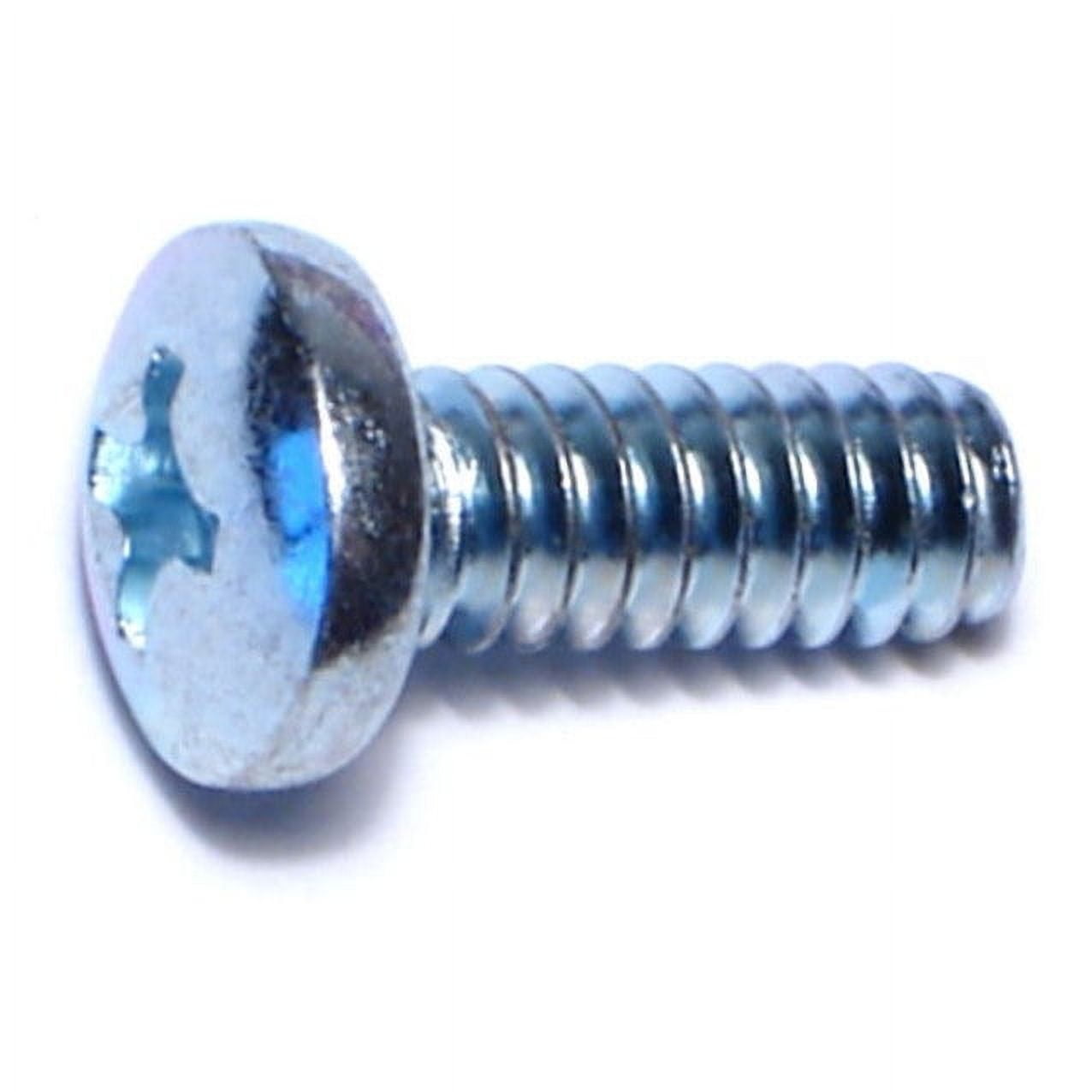 #10-24 x 1/2" Zinc Plated Steel Coarse Thread Phillips Pan Head Machine ...