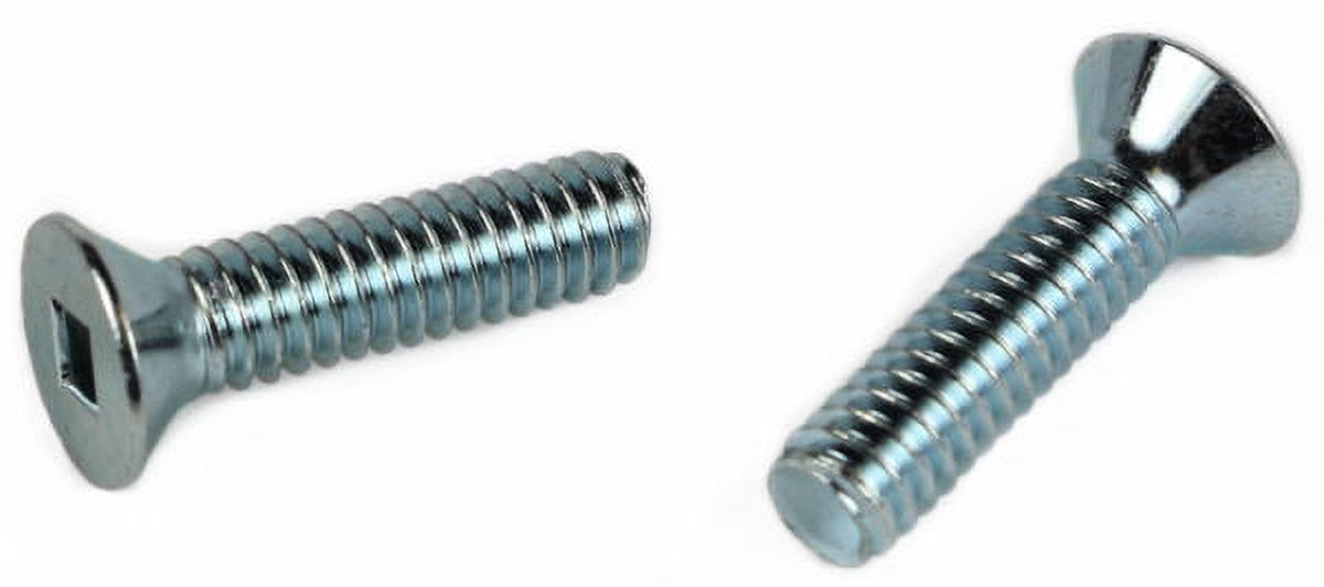 10-24 x 1" Machine Screws / Square / Flat Head / Steel / Zinc - 5000 ...