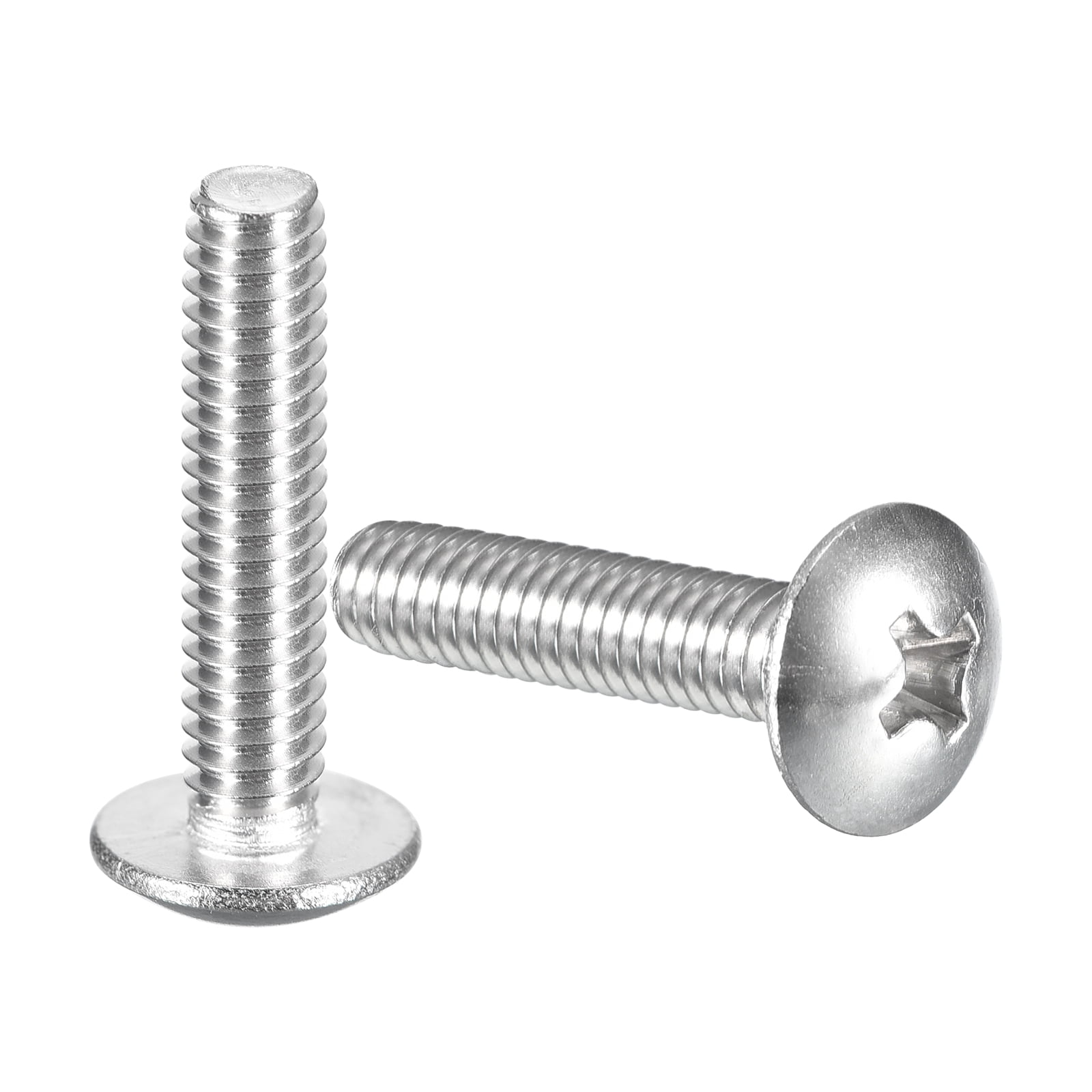 #10-24 x 1" Truss Head Phillips Machine Screws, Full Thread, 304 ...