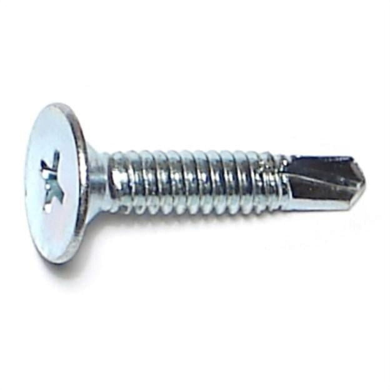 #10-24 x 1" Zinc Plated Steel Fine Thread Phillips Wafer Head Self ...