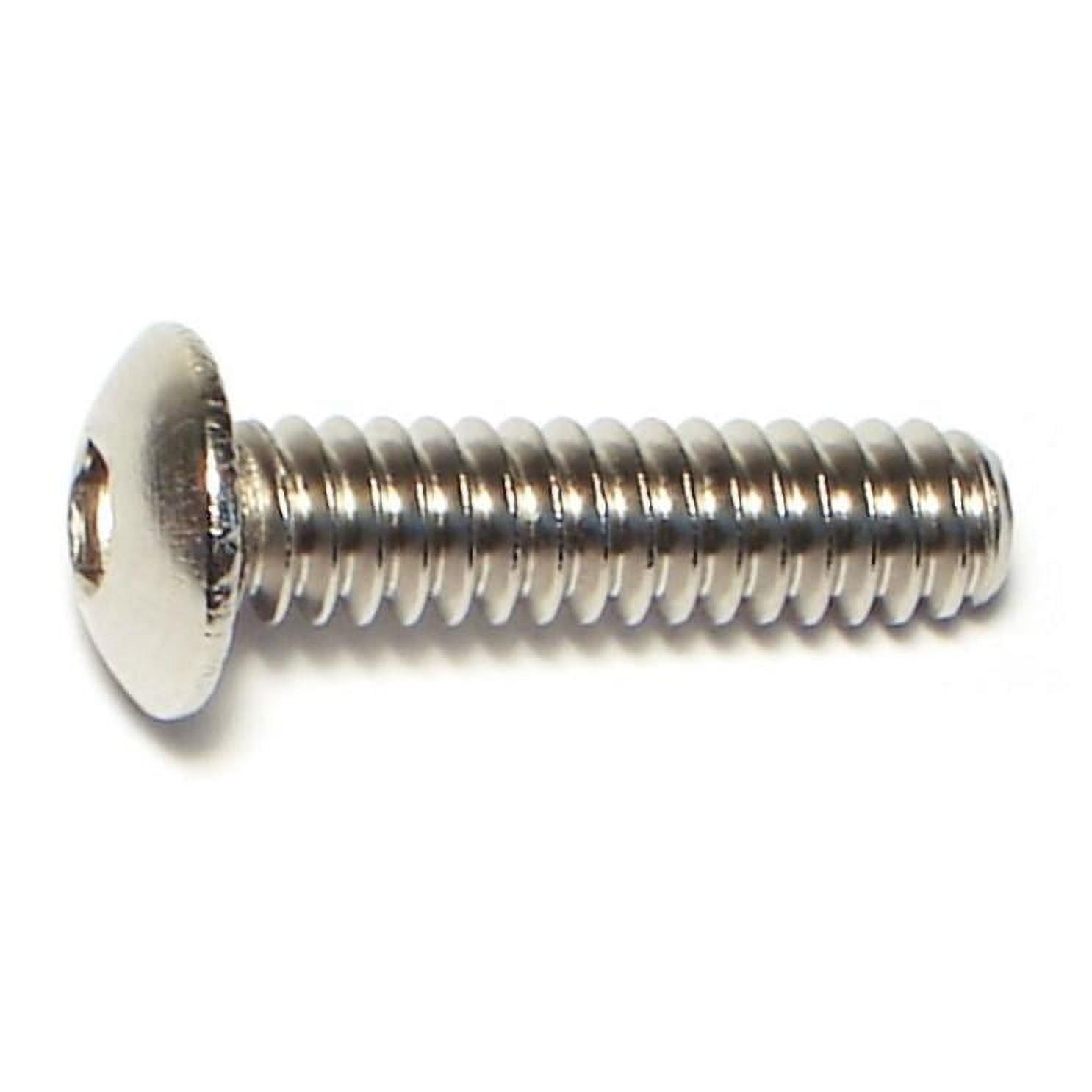 #10-24 x 3/4" 18-8 Stainless Button Head Socket Cap Screws (24 pcs ...