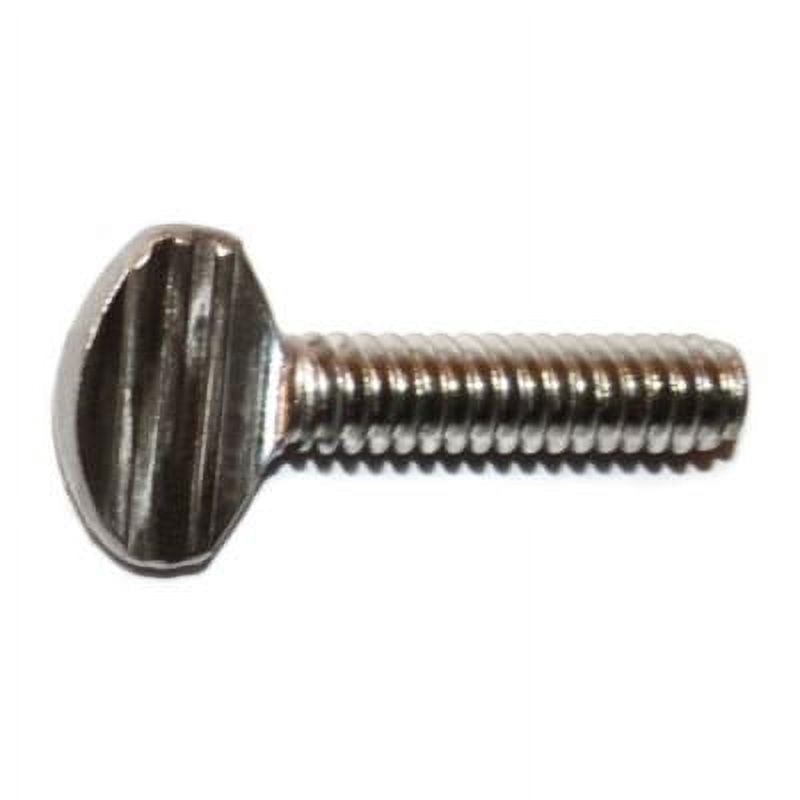 #10-24 x 3/4" 18-8 Stainless Spade Head Thumb Screws (8 pcs.) - Walmart.com