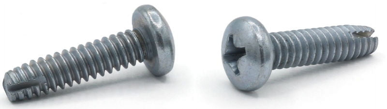 10-24 x 3/8" Type 1 Thread Cutting Screws / Phillips / Pan Head / Steel ...