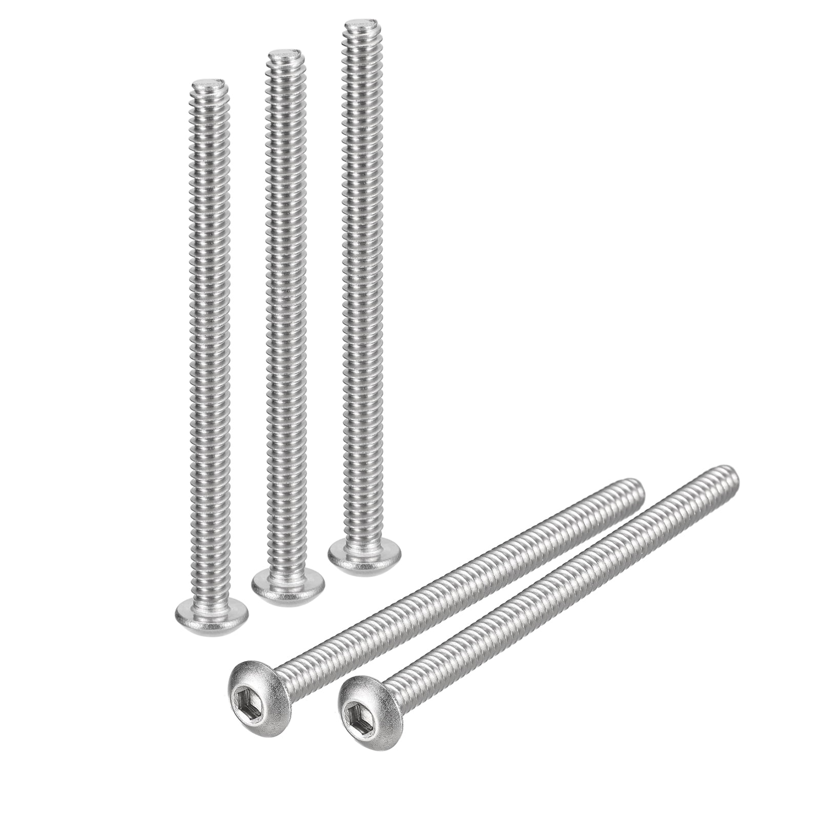 #10-24x2-3/8" Button Head Socket Cap Screws, 20 Pack 304 Stainless ...