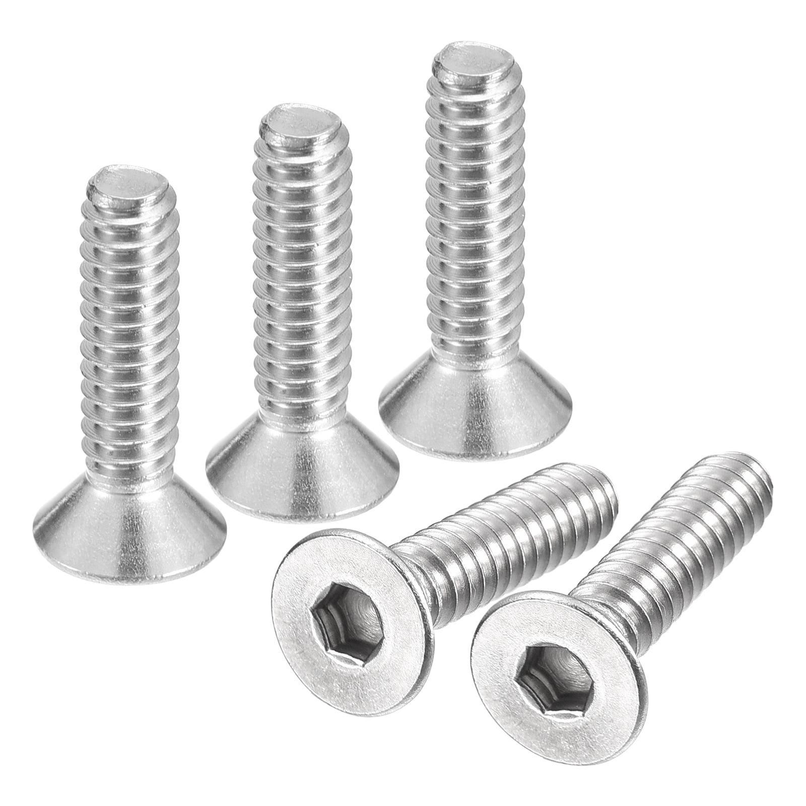 #10-24x3/4" Flat Head Socket Cap Screws, 304 Stainless Steel Hex Socket ...