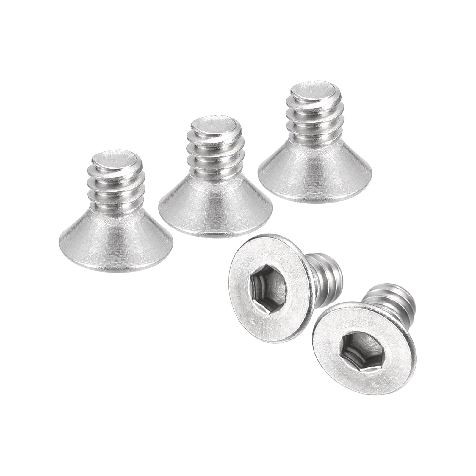 #10-24x5/16" Flat Head Socket Cap Screws, 304 Stainless Steel Hex ...