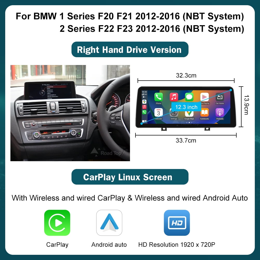 10.25'12.3' Wireless CarPlay Android Auto Multimedia Display Screen For ...