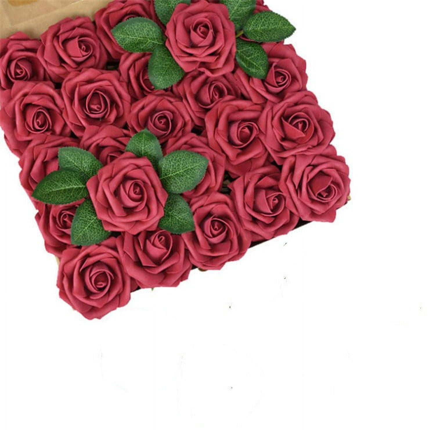 10/25/50Pcs Artificial Rose Flowers Foam Fake Faux Flowers Roses for ...