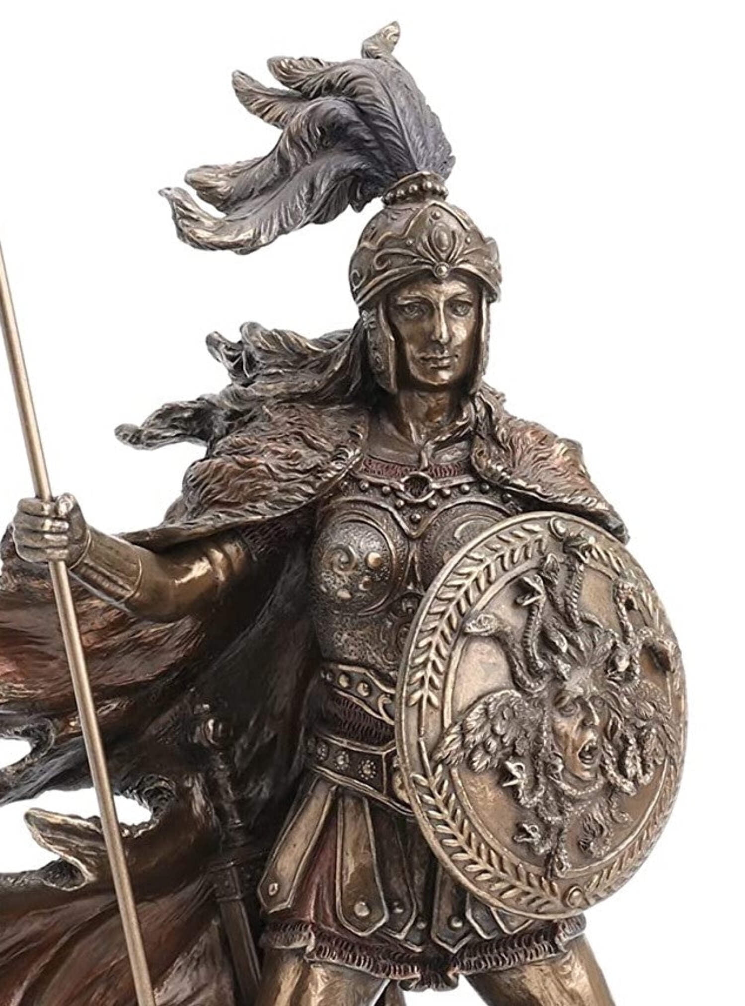 10.25 Inch Athena - Goddess of Wisdom and War Cold Cast Bronze Statue ...