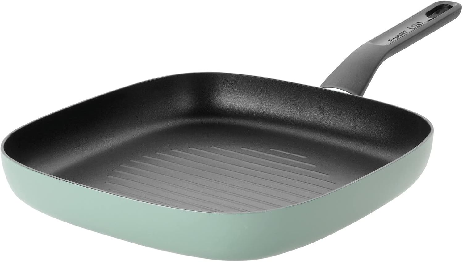 10.25 Inch Non-Stick Square Grill Pan, Pressed Aluminum, PFOA-Free ...