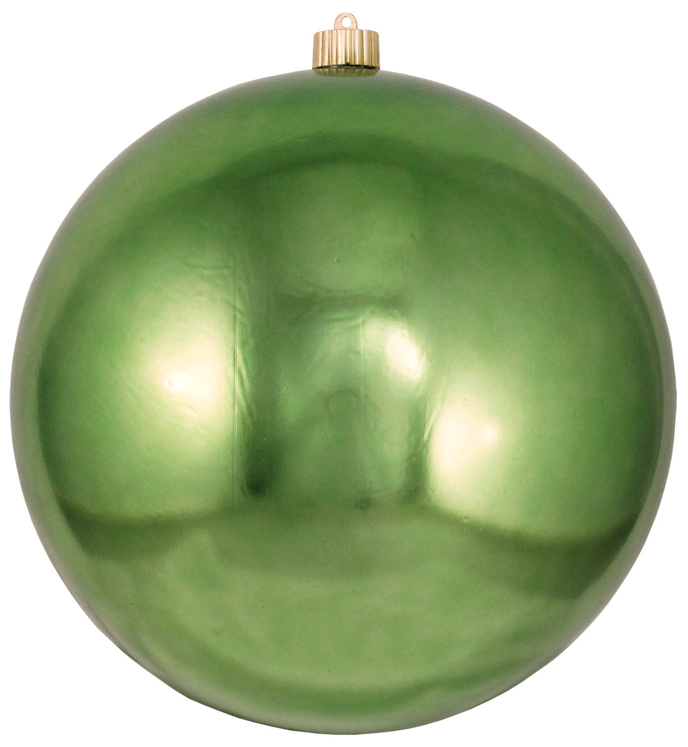 10" (250mm) Shatterproof Shiny Green Christmas Ball Ornament by ...