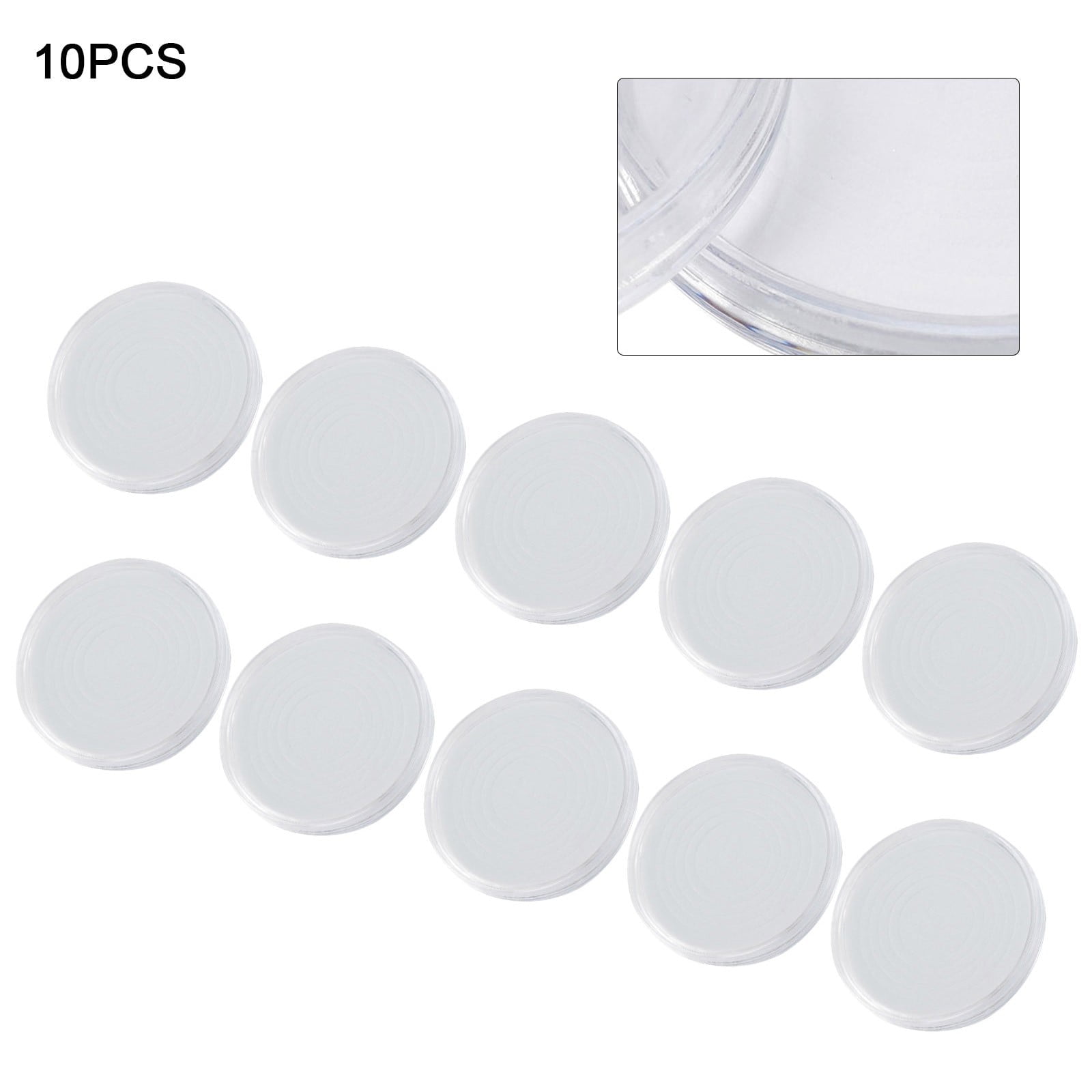 10/25Pcs 46Mm Coin Capsules Inner Ring Gasket Set Transparent Plastic ...
