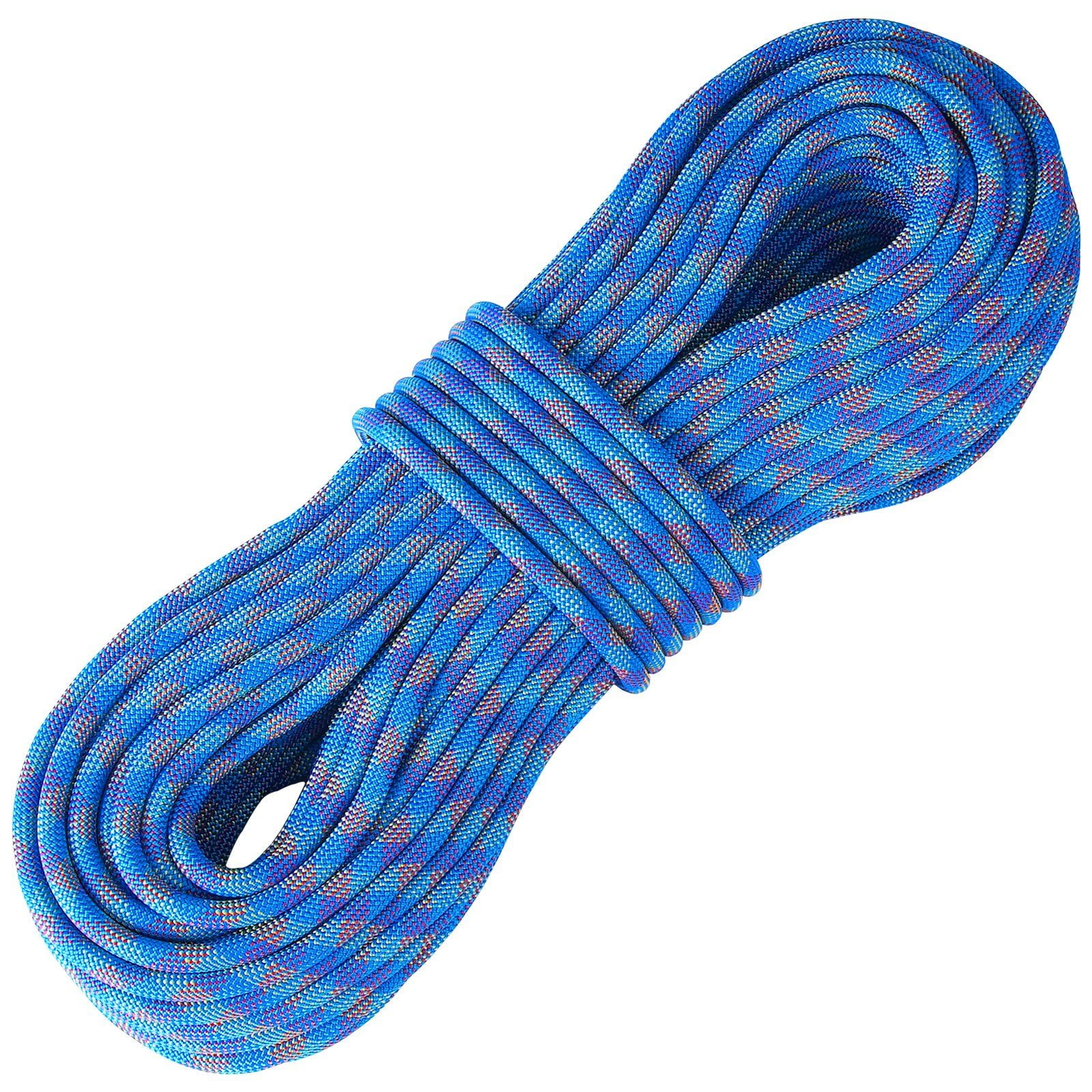 10.2mm Dynamic Climbing Rope 60M(197ft) Outdoor Rock Climbing Rope Blue ...