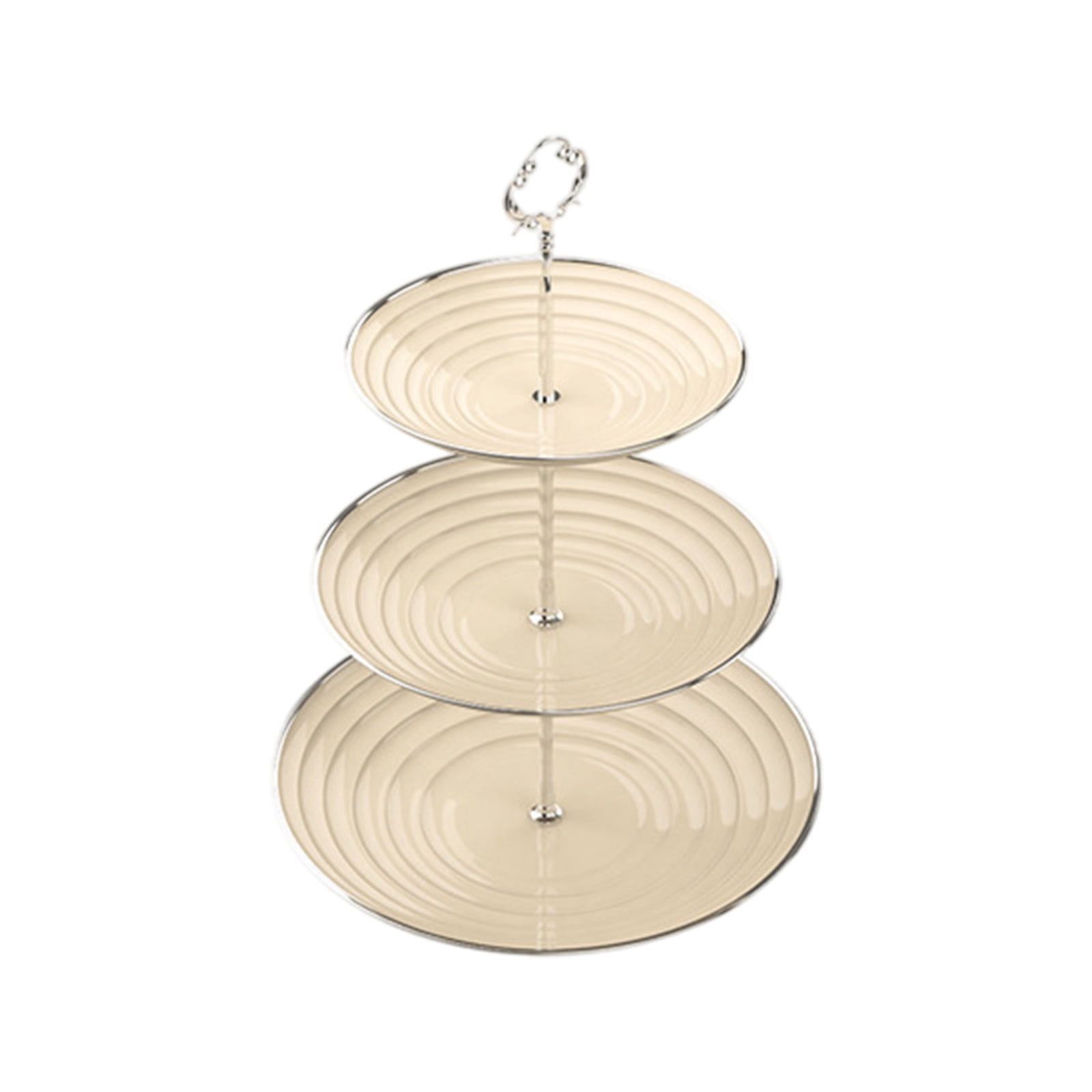 10.2x10.2x13.7in Multi-Tier Detachable Cake Stand - Plastic 3-Layer ...