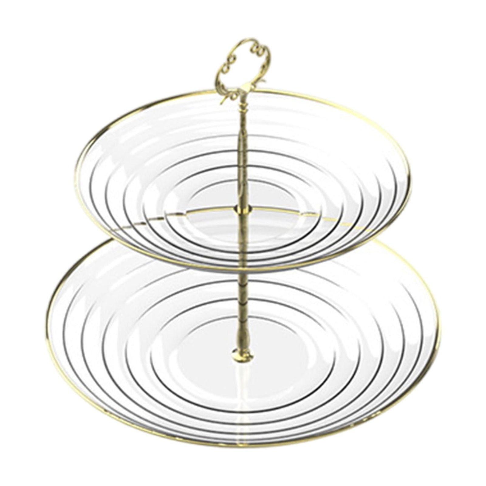 10.2x10.2x9.25in Multi-Tier Detachable Cake Stand - Plastic 2-Layer ...