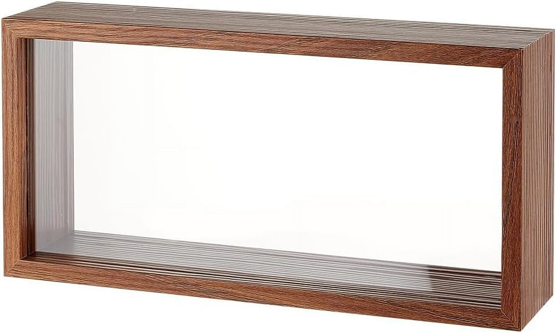 10.2x5x2.4 Inch Rectangle Shadow Box Wood Shadow Box Display Case ...