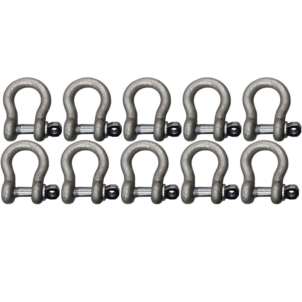 (10) 3/4" Shackle Screw Pin Clevis Anchor Bow Shackles Sling Cable ...