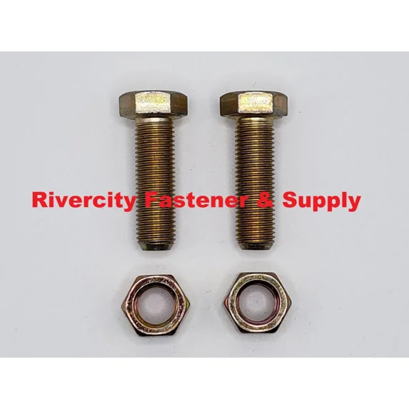 (10) 3/8-24X1-1/4 Grade 8 Hex Head Cap Screws Bolts & 3/8-24 Hex Nuts ...