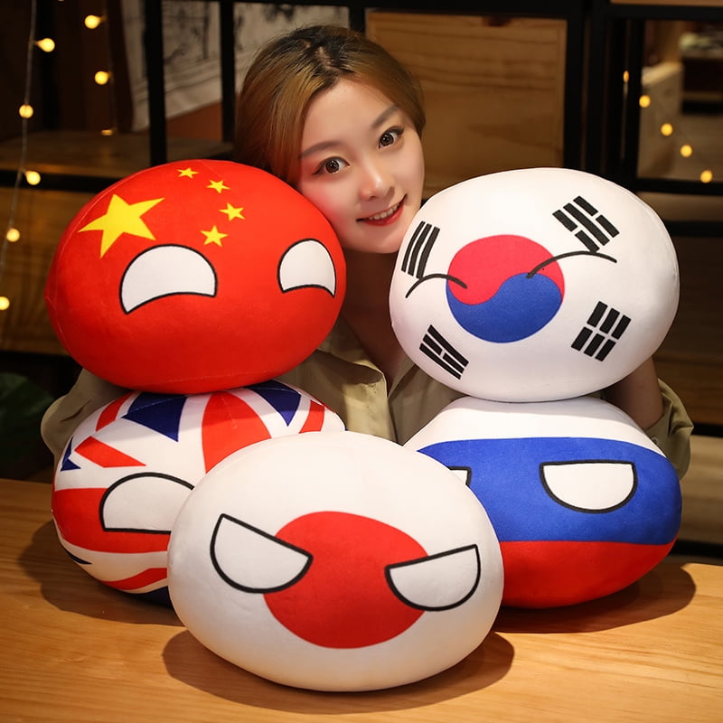 10/30/40cm Country Ball Toy Plush Pendant Polandball Plush Doll ...