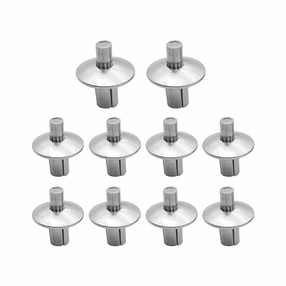 10/30/50/100pcs Hammer Drive Rivets Expansion Round Head Aluminum Nail ...