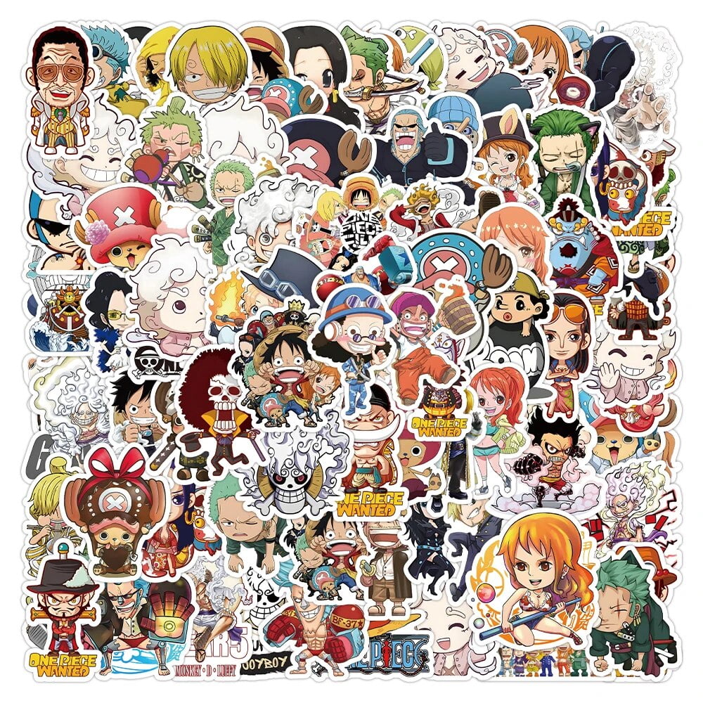 10/30/50/104PCS Anime One Piece Luffy Gear 5 Stickers Toys Cartoon ...