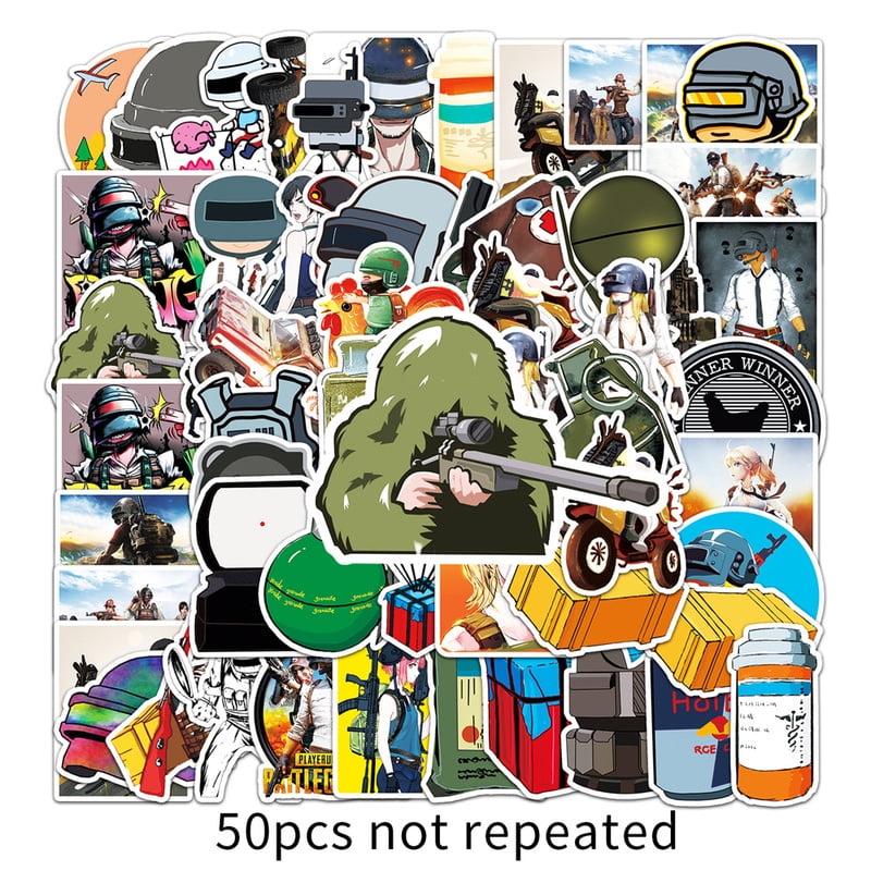 10/30/50PCS Game pubg Graffiti Sticker iPad Suitcase Skateboard Helmet ...
