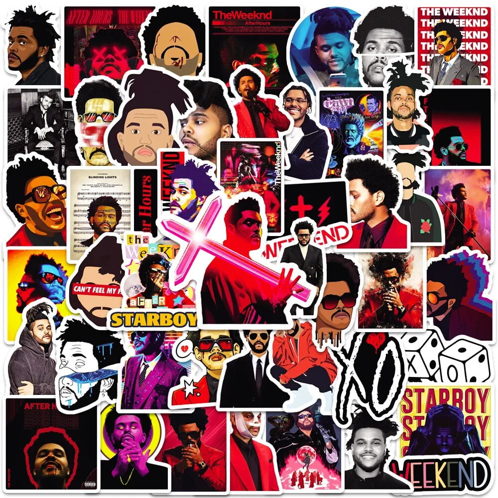 10/30/50PCS Singer The Weeknd Stickers Cool Graffiti Decal Waterproof ...
