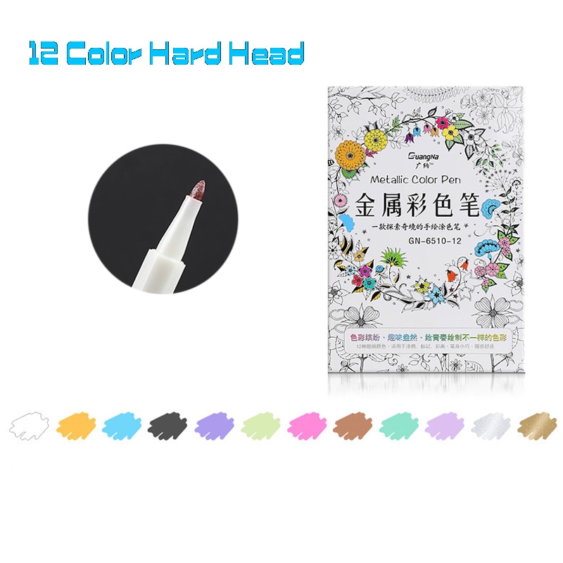 10-30 Colors Art Paint Marker Pens Soft Brush Metallic Markers Pens ...